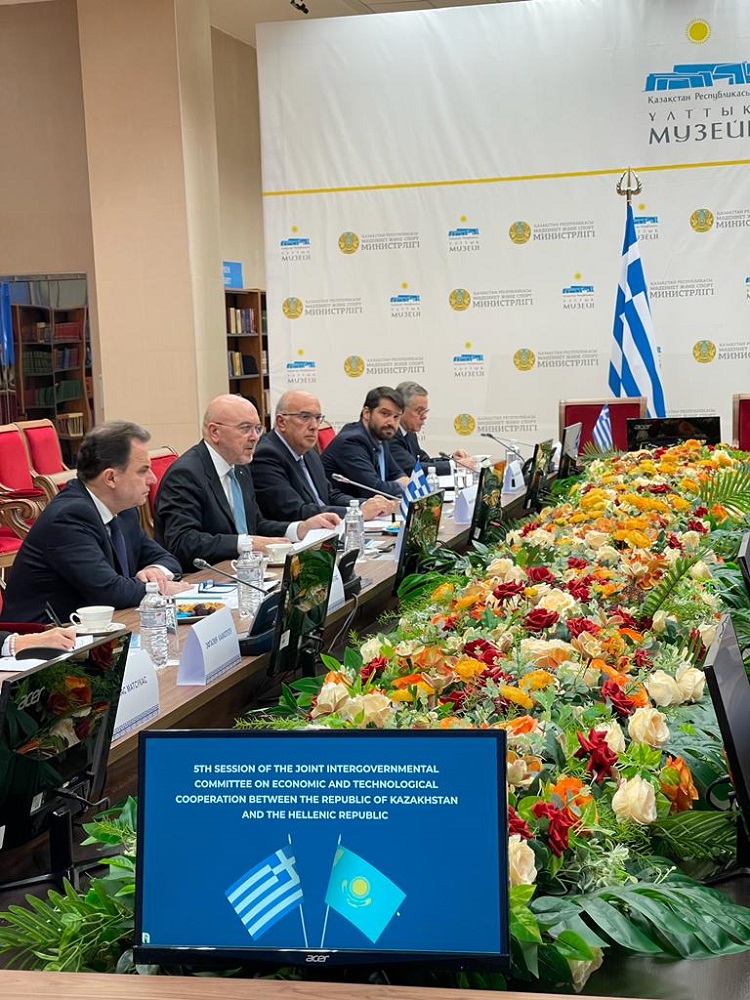 Επίσκεψη ΥπΑΑΤ, Γ. Γεωργαντά στο Καζακστάν | Έμβολος