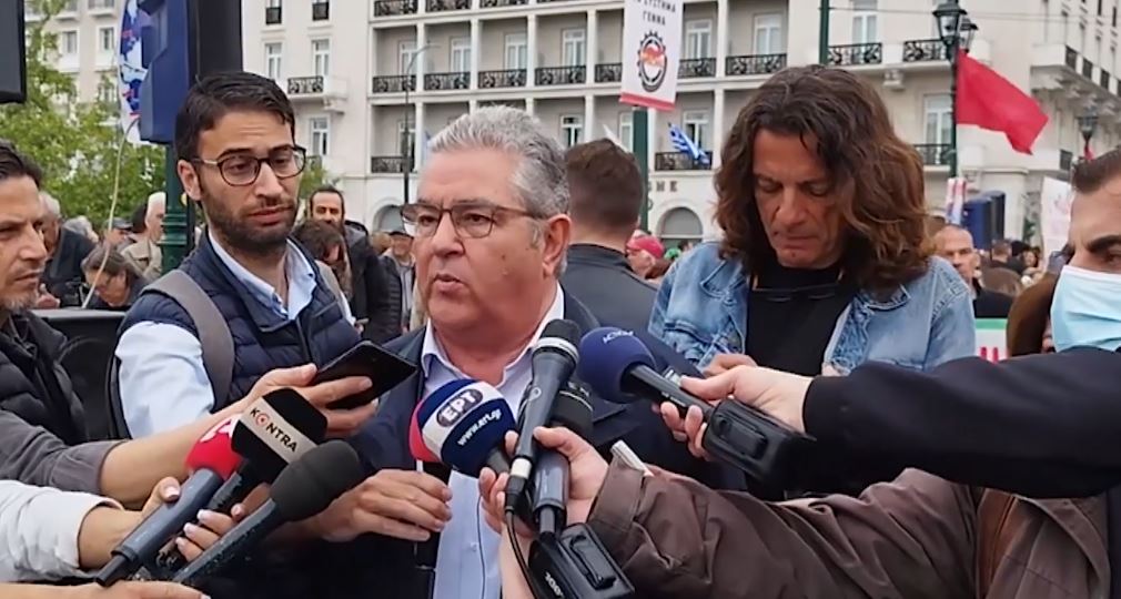 Δ. Κουτσούμπας στη συγκέντρωση για την Εργατική Πρωτομαγιά: Δυνατό ΚΚΕ ...