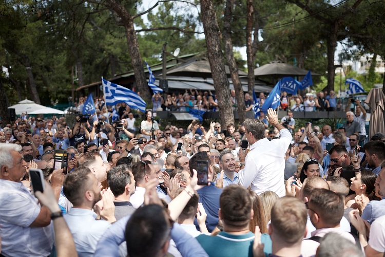 Χαιρετισμός του Προέδρου της Νέας Δημοκρατίας Κυριάκου Μητσοτάκη σε ...