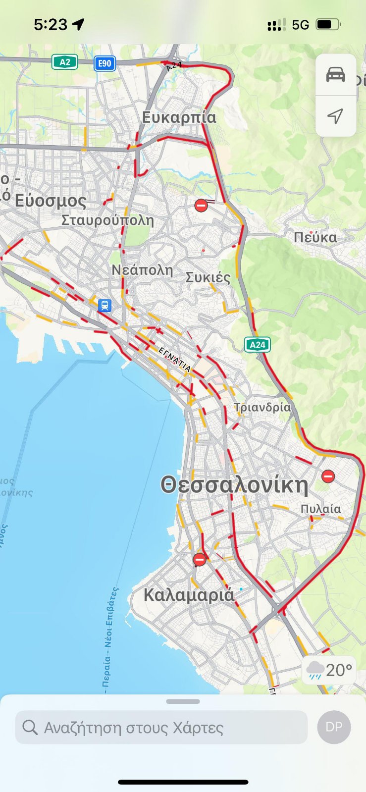 Βασίλης Ρόκος- Κυκλοφοριακό κομφούζιο στην Θεσσαλονίκη με την πρώτη ...