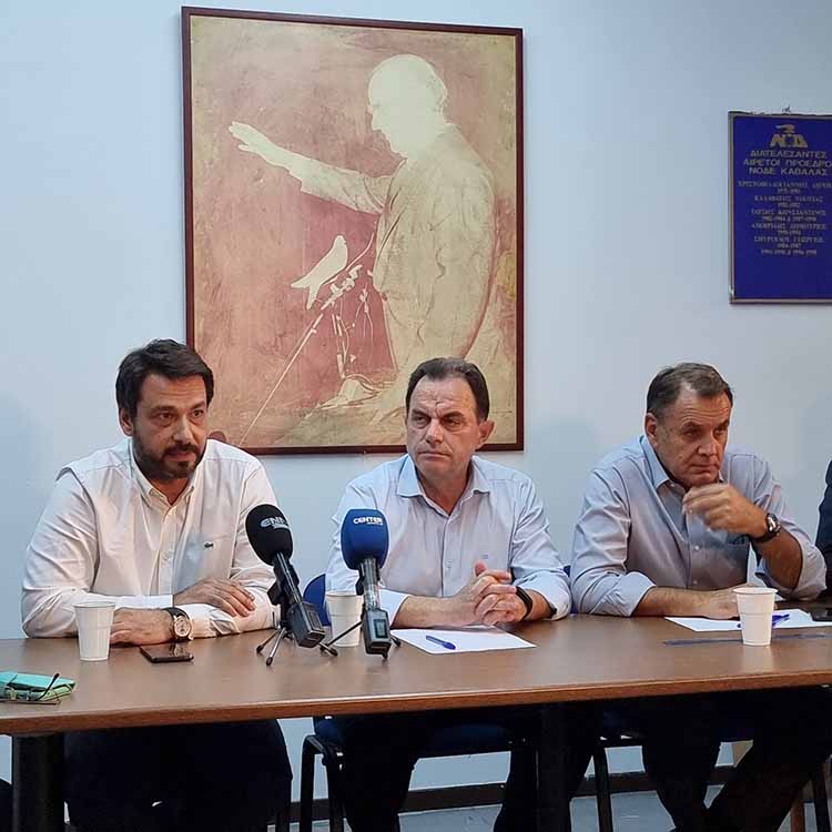 Ο Τάσος Μπαρτζώκας σε επίσκεψη στο Νομό Καβάλας με κλιμάκιο Βουλευτών ...