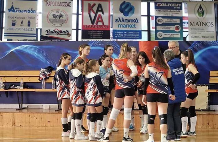 Ίκαρος Έδεσσας: Αγώνες βόλεϊ του Σαββάτου 13-1-2024 | Έμβολος
