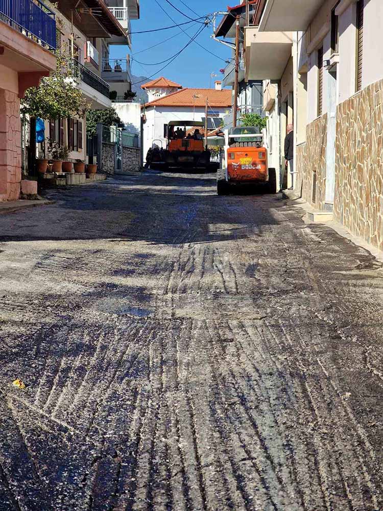 Σε εξέλιξη το έργο αστικής οδοποιίας στο Λιτόχωρο εμβαδού 42.700 τ.μ ...