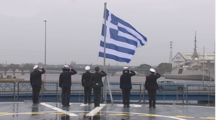 ΕΙΔΗΣΕΙΣ ΣΕ ΒΙΝΤΕΟ: Τελετή ονοματοδοσίας και ύψωσης της ελληνικής σημαίας στη φρεγάτα FDI HN ...